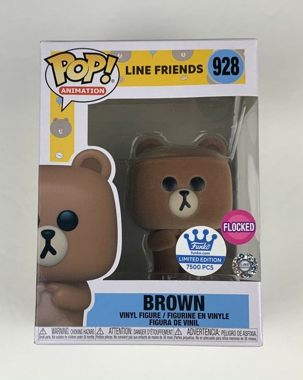 FUNKO POP ! BROWN 928 FLOCKED LIMITED LINE FRIENDS (Neu und ...