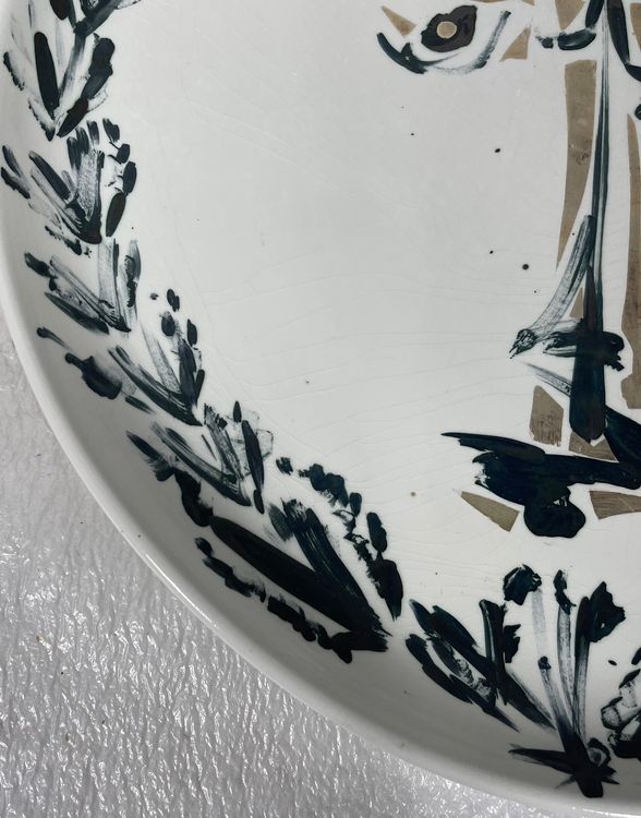 Grosse Massive Künstler Keramik Teller unleserlich Signiert | Kaufen auf Ricardo