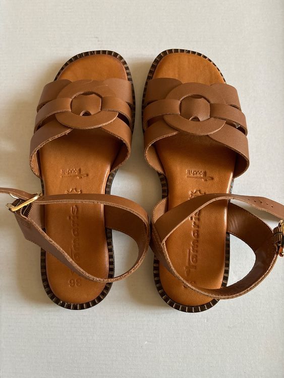 Sandales Tamaris cuir T36 été femme marron clair (Neu (gemäss Beschreibung)) in für CHF 10.5 ...