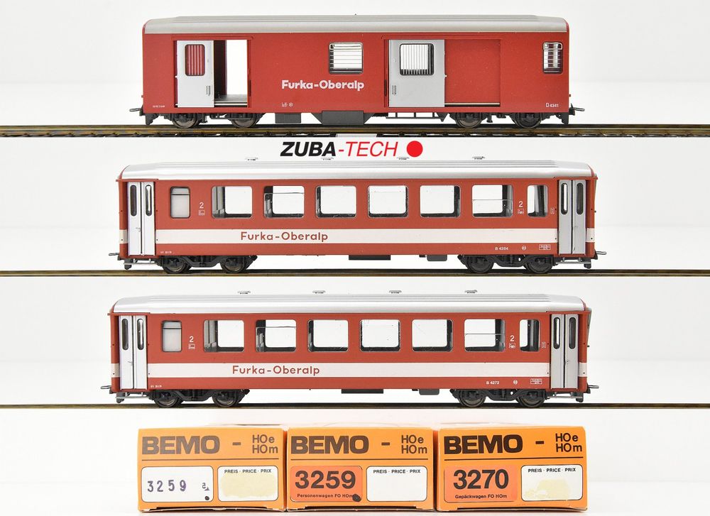 Bemo 3x EW I Personenwagen der RhB, Spur H0m mit OVP | Kaufen auf Ricardo