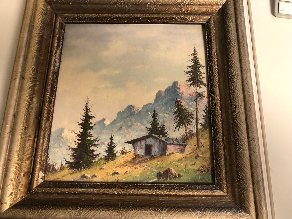 Ölbild auf Holz gemalt, signiert (Gebraucht) in Uster für CHF 18 – mit Lieferung auf Ricardo kaufen