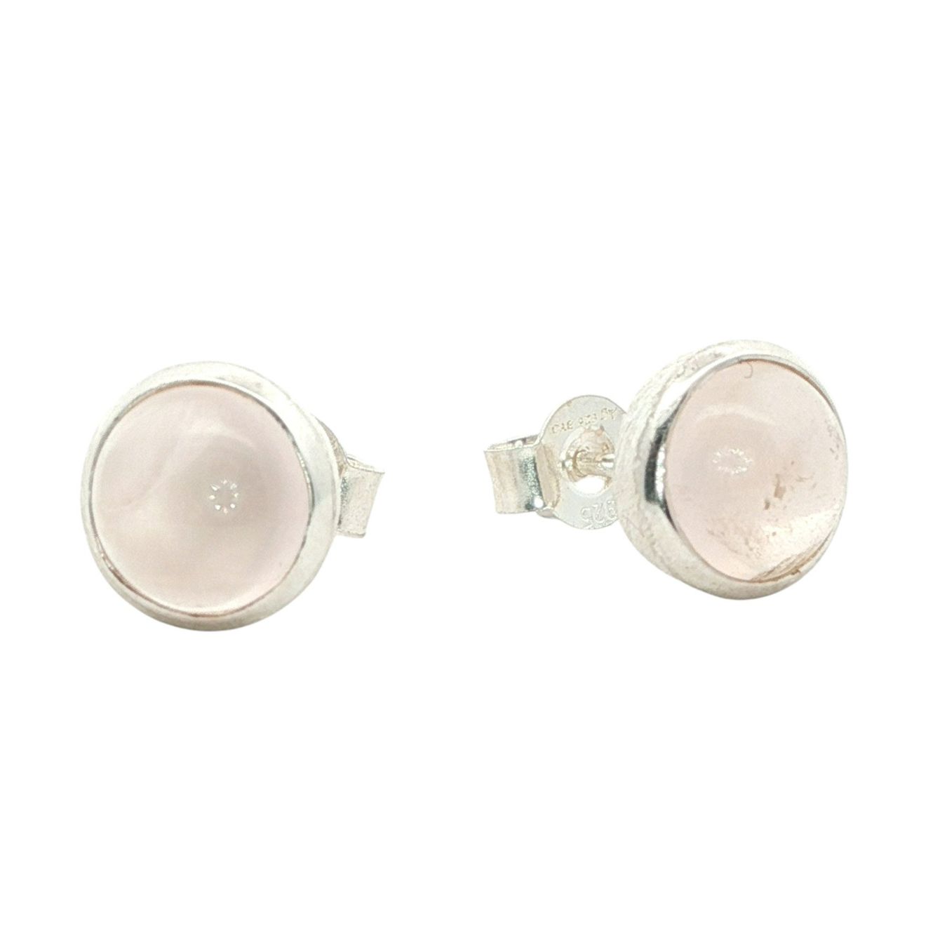 by Olga Ribler Ohrstecker Rosenquarz Sterling Silber 925 (Neu (gemäss ...