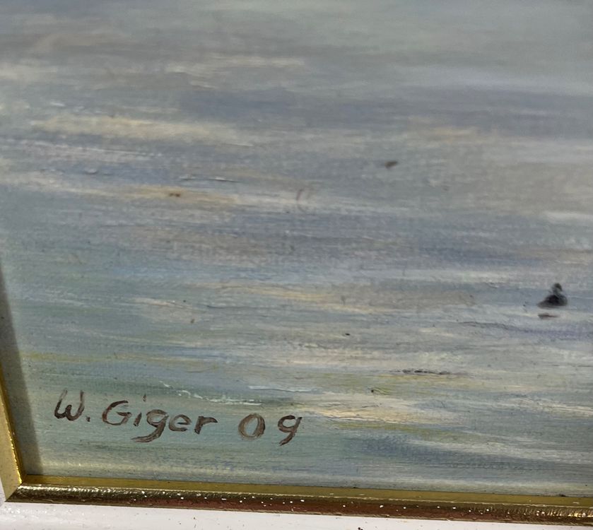 Walter Giger - Seelandschaft Gemälde | Kaufen auf Ricardo