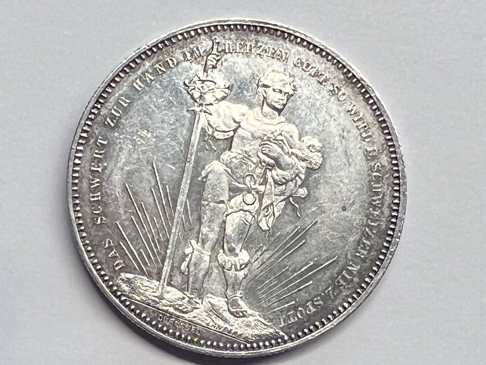 Silber Münze schweiz 5 fr. / 1879 Basel / Schützenfest (Gebraucht) in Affoltern am Albis für CHF ...
