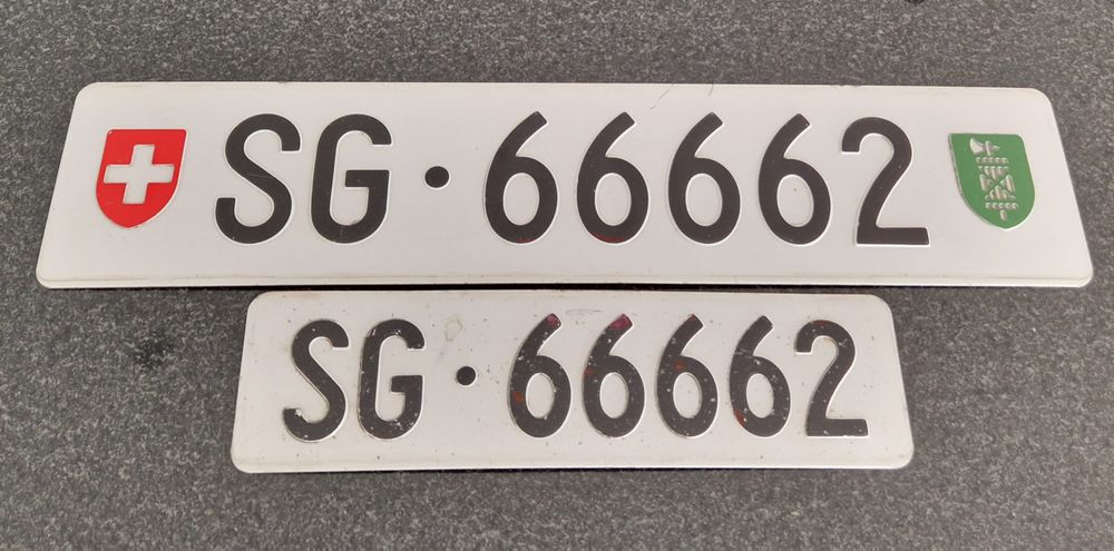Autonummer / Kontrollschild SG 66662 (Gebraucht) in Oberriet SG für CHF 6000 – mit Lieferung auf ...