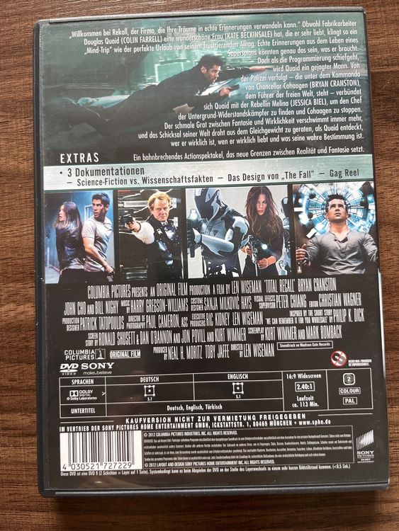 Total Recall (2012), DVD 📀 (Neu (gemäss Beschreibung)) in Sierre für ...