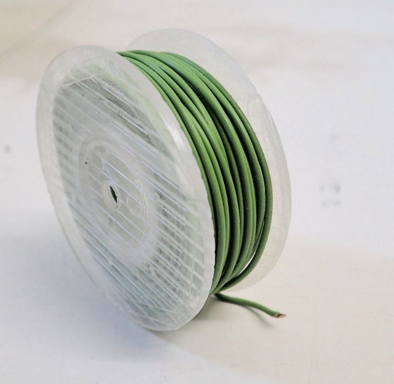 1 x rouleau de câble électrique avec gaine verte (Neu (gemäss ...