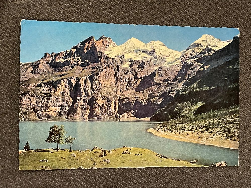 AK von Oeschinensee b. Kandersteg mit Bergpanorama | Kaufen auf Ricardo