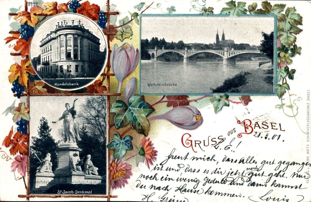 Karte Gruss aus Basel 1901 | Kaufen auf Ricardo