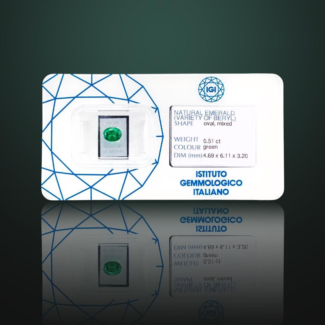 Kolumbianischer natürlicher Smaragd - 0,51 CT - mit IGI-Zert (Gebraucht) in Lugano für CHF 2350 ...