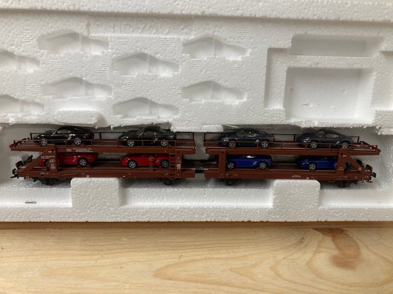 Märklin H0 47125-02 Autotransporter Sportwagen Porsche DB (Gebraucht ...