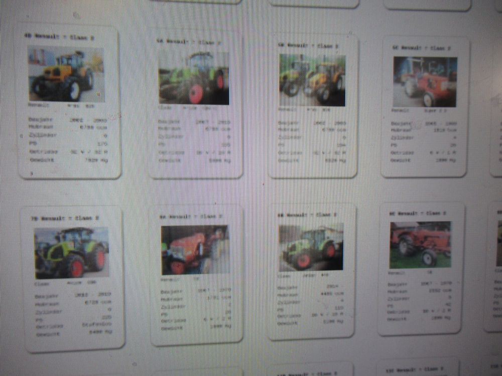 REnault = Claas 2 Traktoren Quartett 52 Karten (Neu und originalverpackt) in Herznach für CHF 32 ...