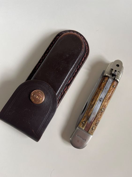 PUMA Springer Taschenmesser Hirschgriff 1950-60 JG. Solingen (Gebraucht ...