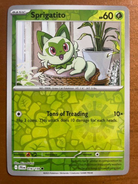 Pokemon Sprigatito Reverse (Versand gratis) (Neu (gemäss Beschreibung ...
