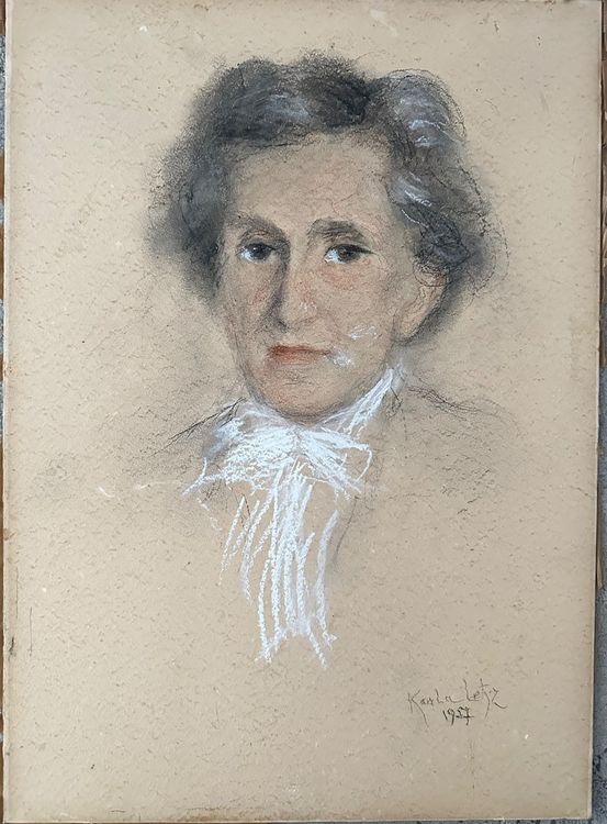 50.er Jahre Damen Portre Öl Kreide Zeichnung Unl.Sig (Gebraucht) in Root für CHF 19 – mit ...