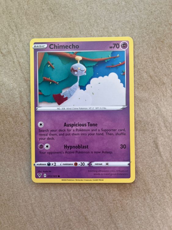 Carte Pokemon Chimecho - Vivid Voltage - EN (Gebraucht) in Vernayaz für CHF 1 – mit Lieferung ...