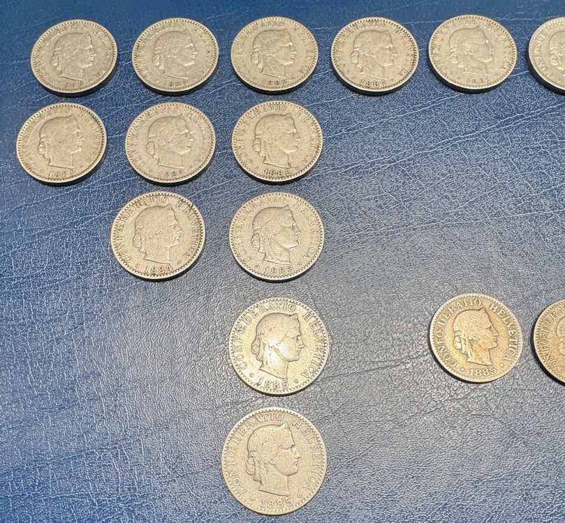 10 & 20 Rappen 1883-1897 🇨🇭 ab 1 Chf! (Gebraucht) in Ebikon für CHF 1 ...