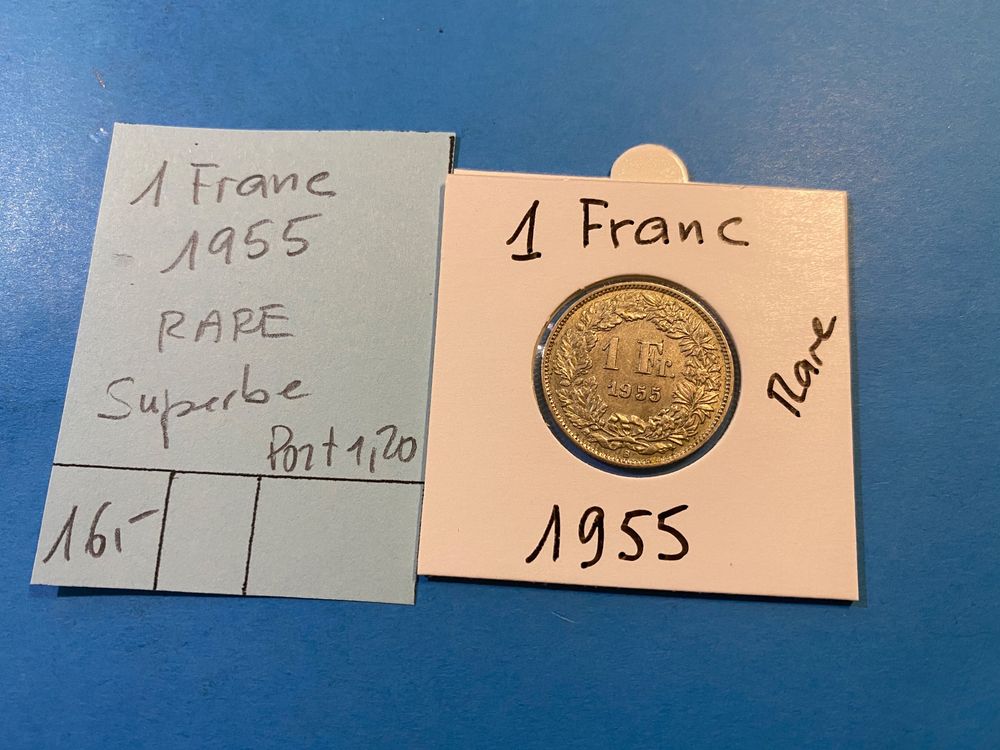 SUISSE : 1 FRANC 1955 - RARE | Kaufen auf Ricardo