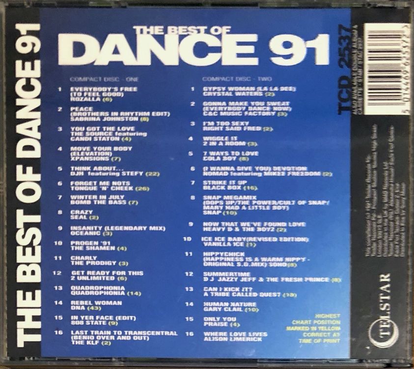 Various – The Best Of Dance 91 (Gebraucht) in Martigny für CHF 3.5 ...