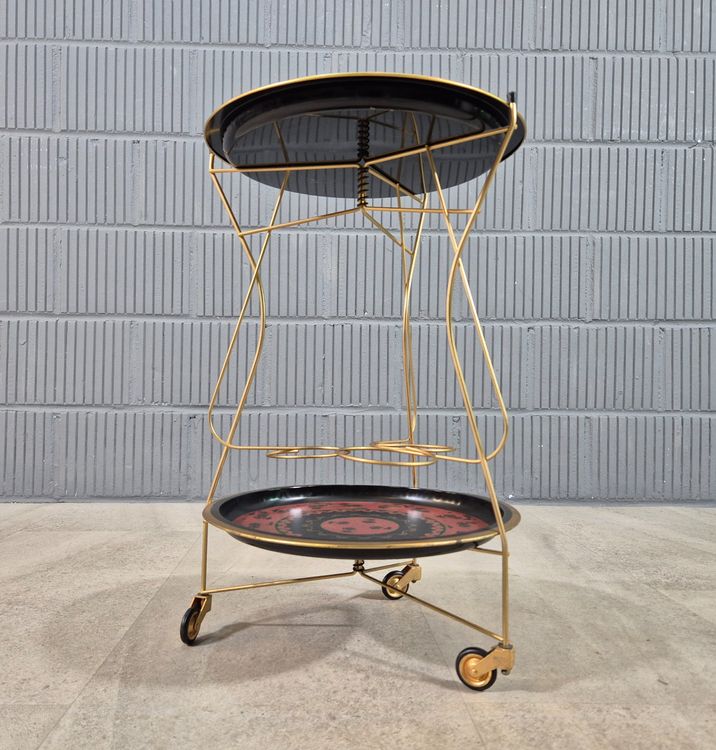 Runder Servierwagen Minibar klappbar Servier Tableau (Gebraucht) in für ...