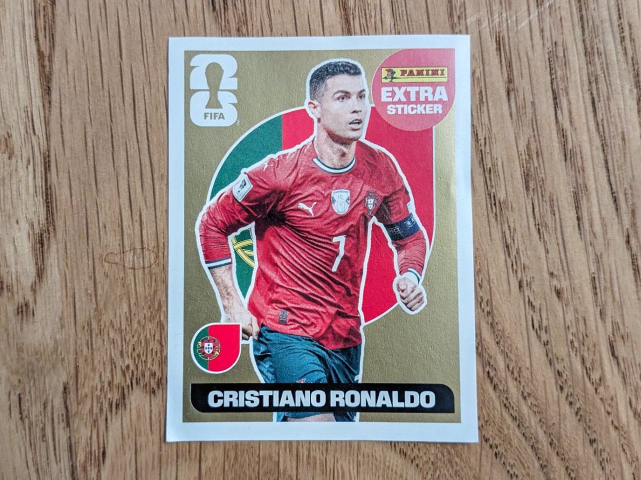 Panini Extra Sticker Cristiano Ronaldo Gold 2026 (Neu (gemäss ...