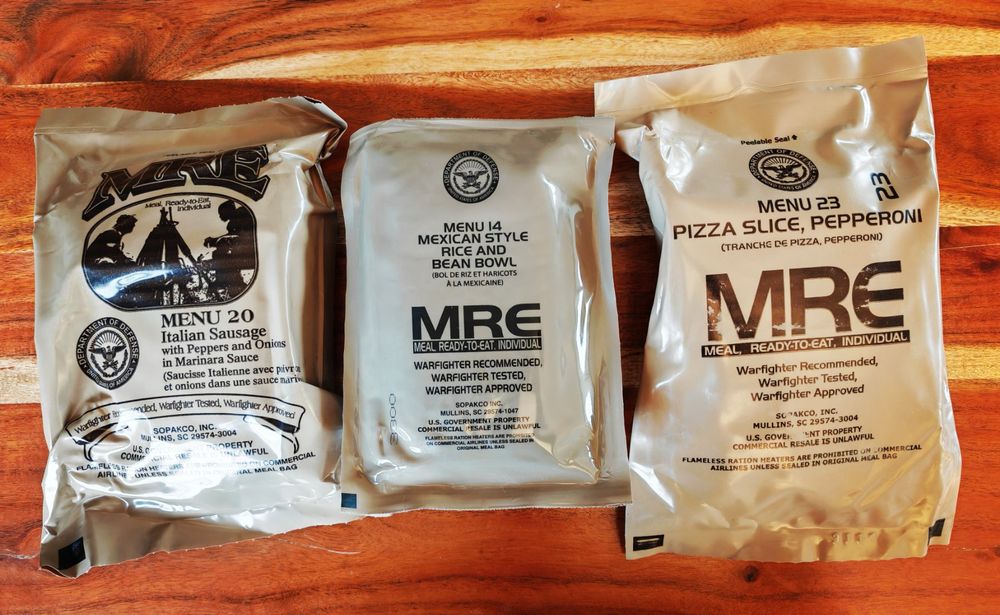 Original US Army Ration MRE 3 Stück! Insp. Dates 2026 (Neu und ...