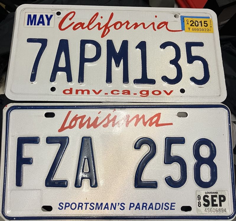 Fahrzeugschilder USA (Gebraucht) in Altnau für CHF 34 – mit Lieferung auf Ricardo kaufen