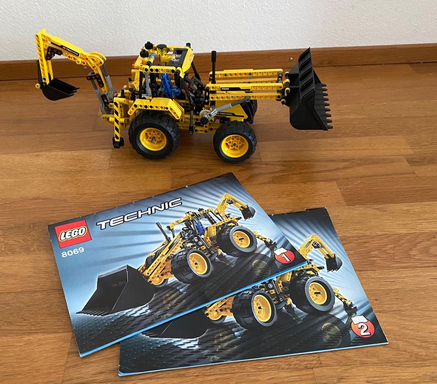 LEGO Technic 8069 Baggerlader Backhoe Loader Bagger kpl. (Gebraucht) in ...