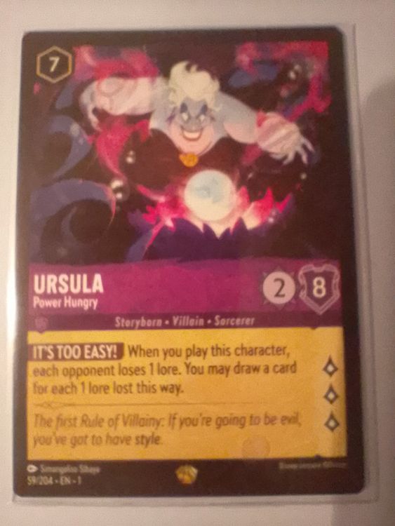 Disney Lorcana - Ursula (Power Hungry) - legendary (Neu (gemäss Beschreibung)) in für CHF 10 ...