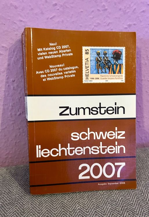 Zumstein, catalogue Suisse/Liechtenstein 2007 avec CD 49 (D'occasion) à ...