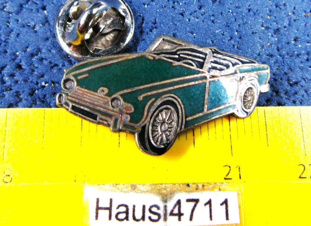 TRIUMPH CABRIO AUTO SPORT-CAR PIN ENAMEL TOP-QUALITÄT 33mm (Gebraucht ...