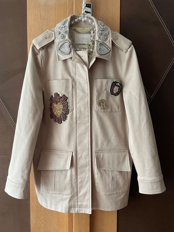 rich&royal Jacke Kurzmantel College beige Gr. 40 | Kaufen auf Ricardo