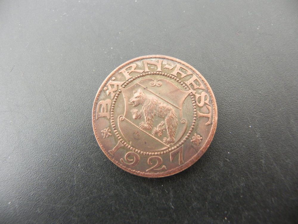 Medaille Bern Bärn Fest 5 Festbatzen 1927 (Gebraucht) in Biel/Bienne für CHF 3.5 – mit Lieferung ...