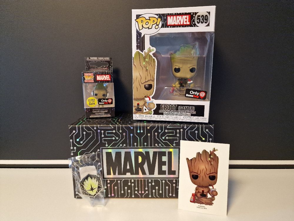 Funko Pop! Marvel - Groot Gamer #539 Only GameStop (Neu (gemäss ...