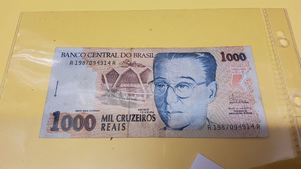 Brasilianische Banknote 1000 Cruzeiros 1987 (Gebraucht) in Herisau für CHF 3.2 – mit Lieferung ...