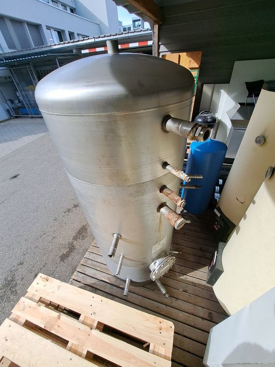 Hygiene Kombispeicher mit Solarregister 1000ltr. Edelstahl (Gebraucht ...