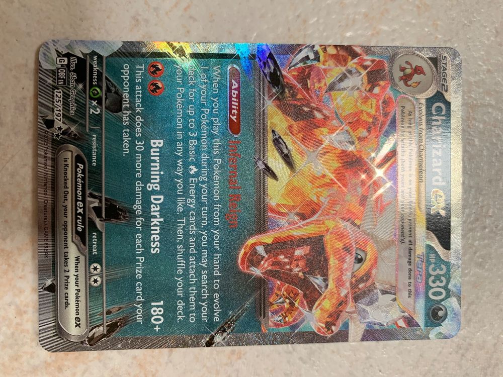 Seltene Pokemon Karten! Charizard ex, Garchomp ex, Steeli... (Neu ...
