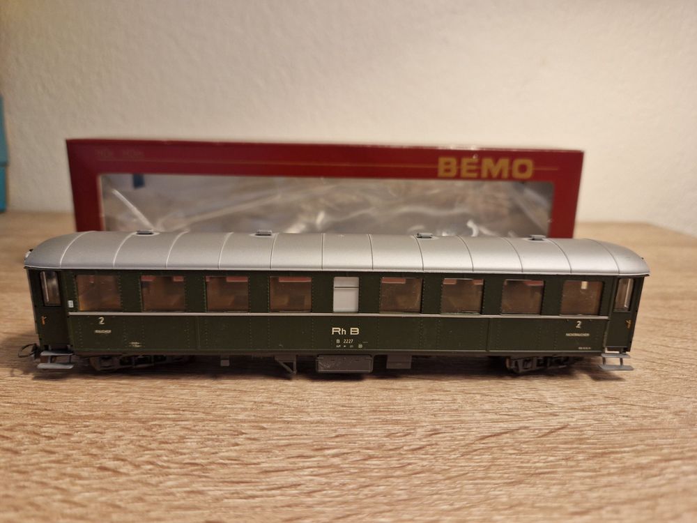 Bemo 3260 117 Stahlwagen 2.Kl RhB H0m OVP NEU (Neu und originalverpackt) in St-Aubin-Sauges für ...