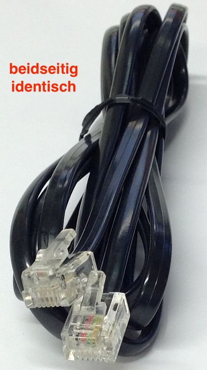 Telefon PhoneNet DSL Modem Kabel RJ12 4Pol. ST/ST ca.2,7 m (Neu (gemäss ...