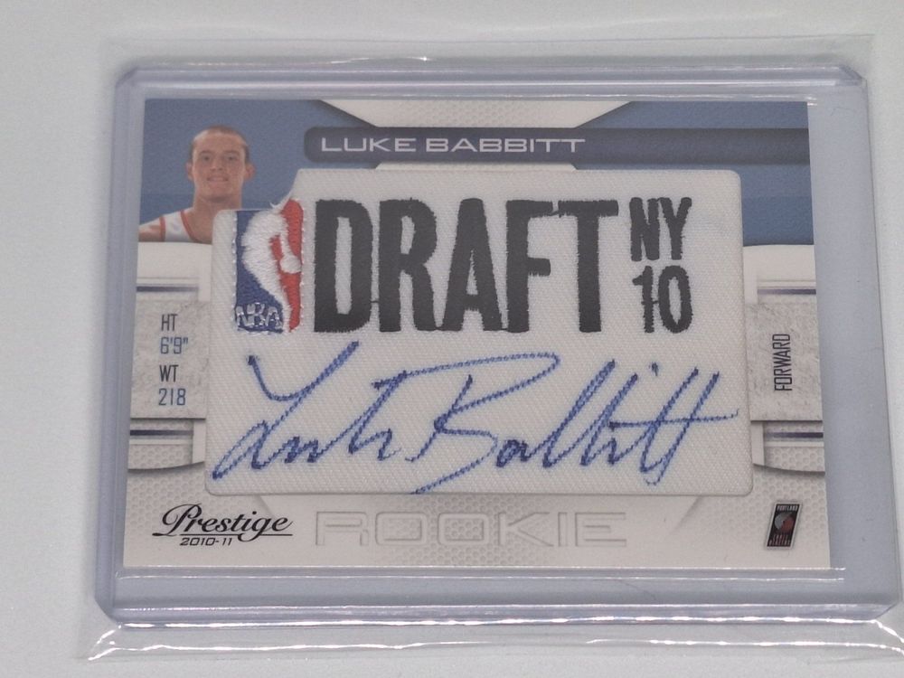 Luke Babbitt Rookie Autografo 030/399 NBA Card Jersey patch | Kaufen ...