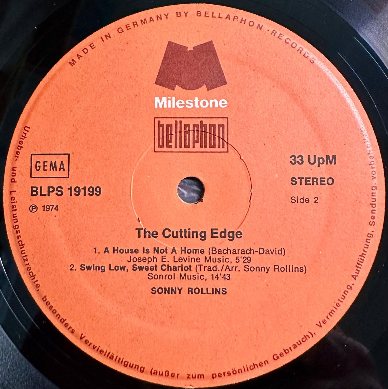 Sonny Rollins - The Cutting Edge // LP: VG++; Sleeve: VG++ (Gebraucht ...