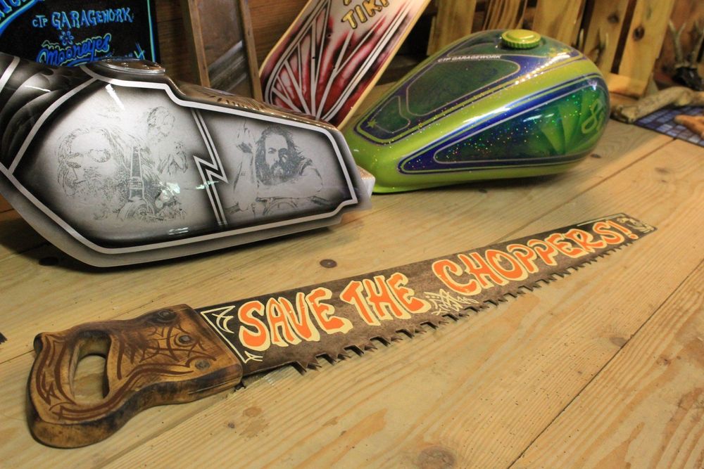 Säge " Save the Choppers!" Handmade!!! (Neu (gemäss Beschreibung)) in ...