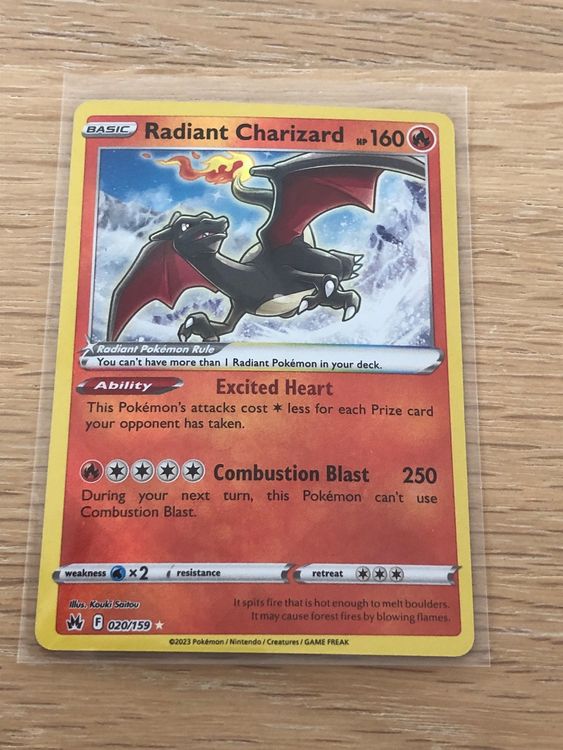 Radiant Charizard 020/159 Crown Zenith | Kaufen auf Ricardo