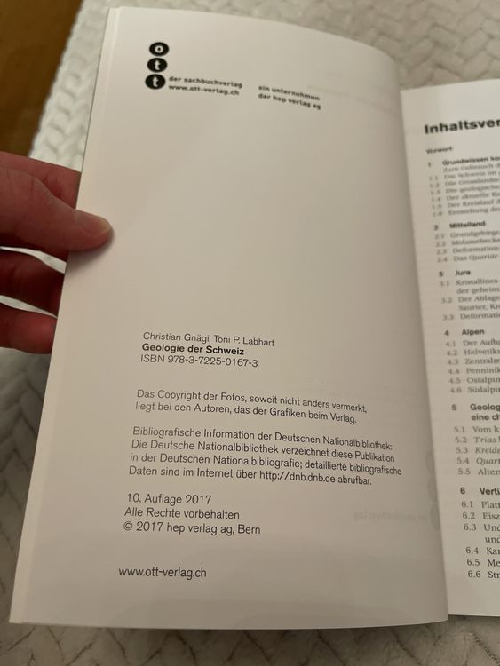 Geologie der Schweiz von Christian Gnägi | Kaufen auf Ricardo