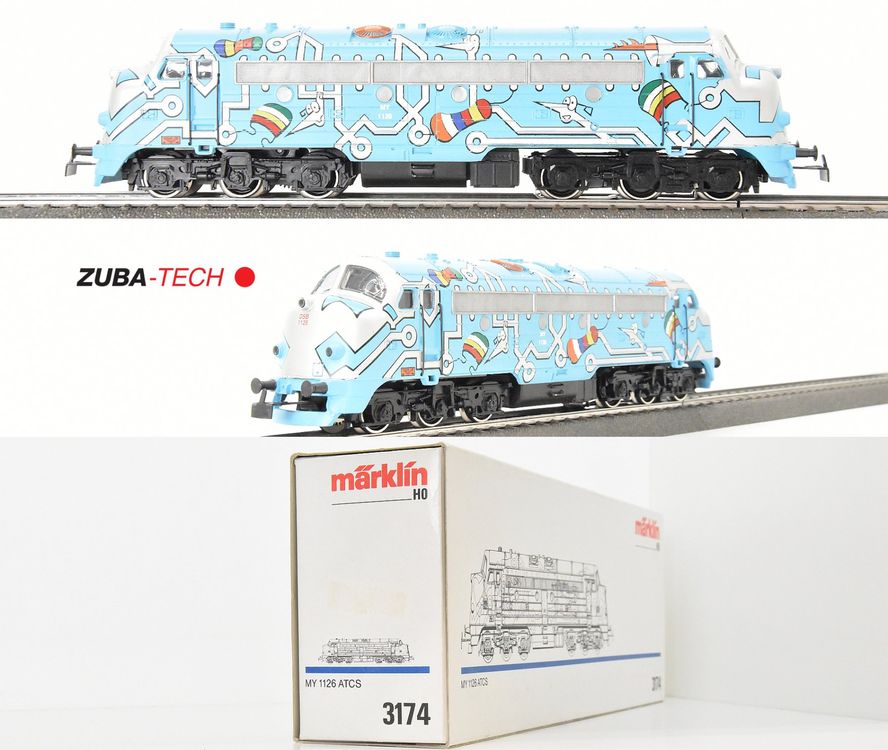 Märklin 3174 Diesellok My 1100 der DSB, "ATCS" H0 WS mit OVP | Kaufen ...