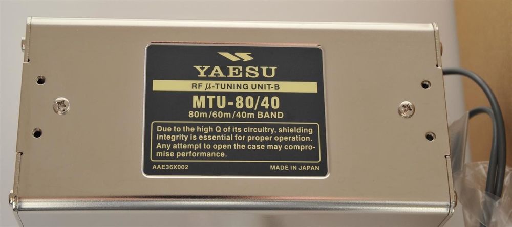 YAESU MTU-80/40 Tuning Unit (Neu (gemäss Beschreibung)) in für CHF 300 ...