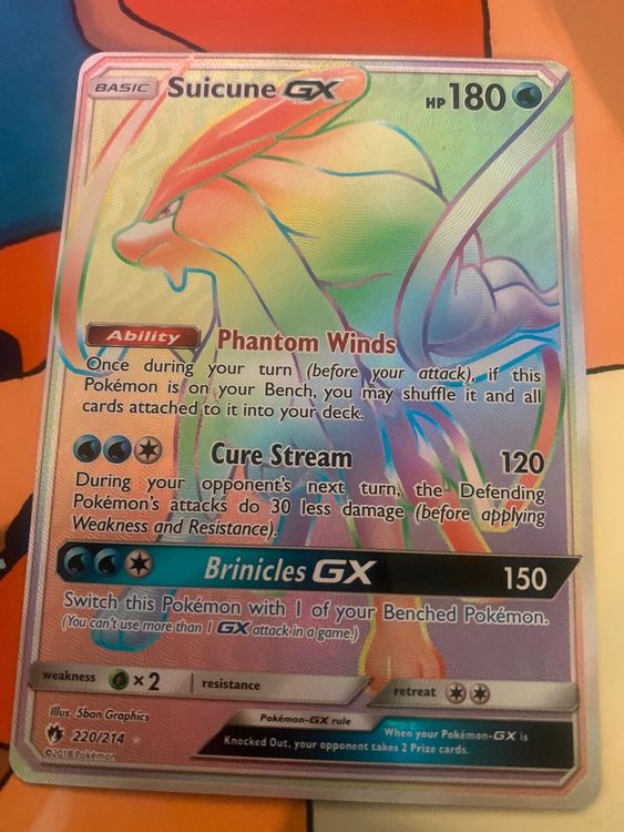 Pokemonkarte Suicune GX Rainbow EN (Neu (gemäss Beschreibung)) in Neuhausen für CHF 45 – mit ...