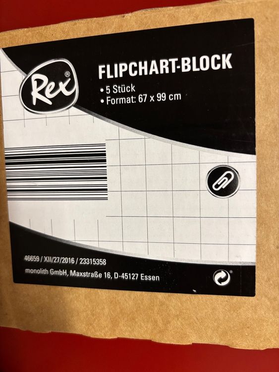 5 Stk. rex Flipchart Block 67 x 99cm - Neu (Neu und originalverpackt ...