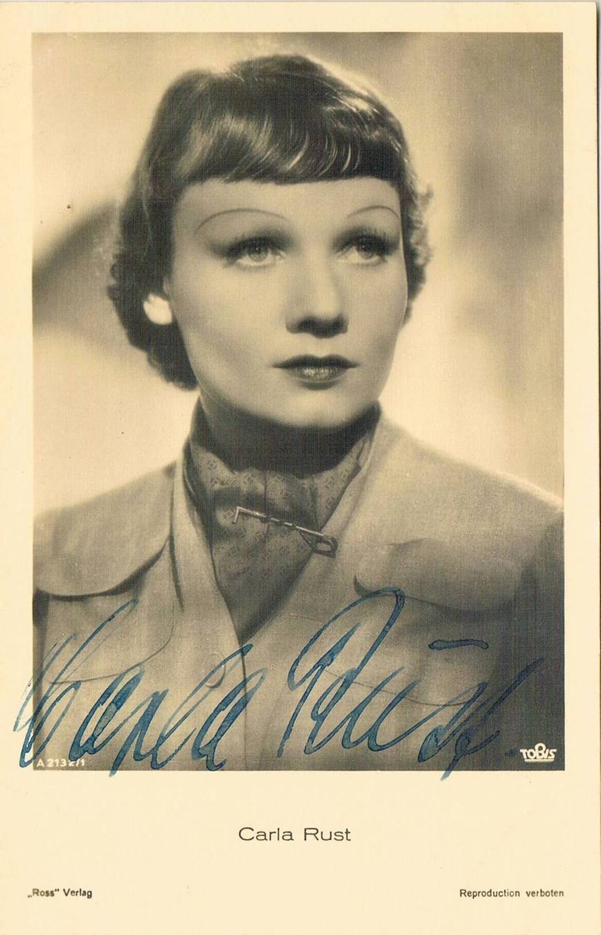 Carla Rust 1908-77 Autogramm signiert Vintage Foto 9x14cm (Gebraucht ...