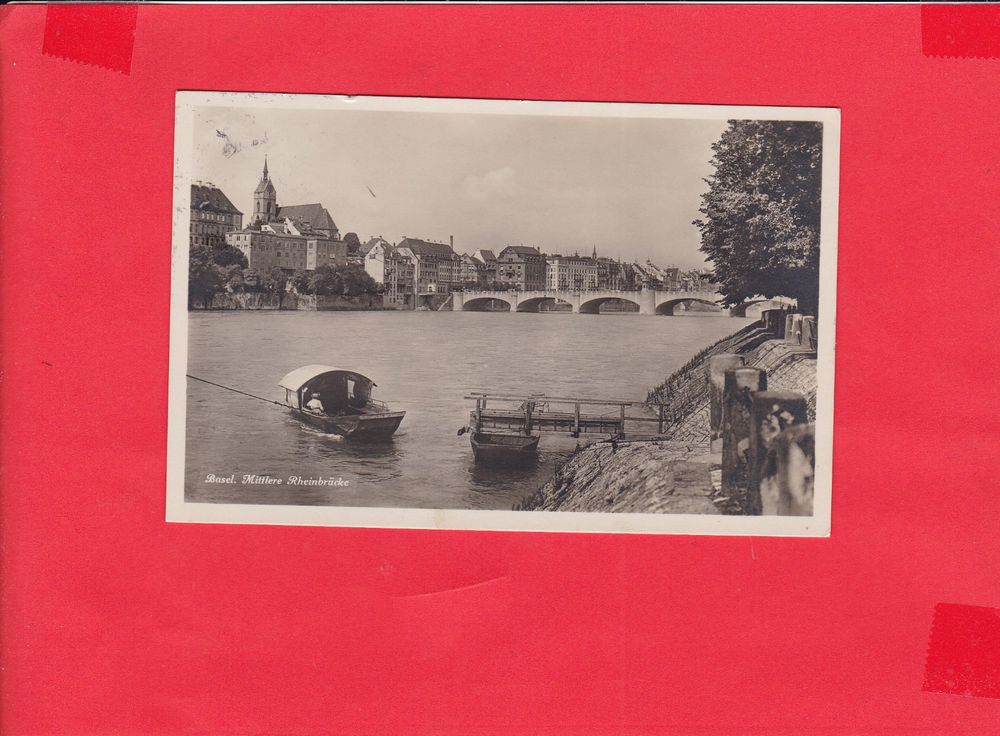 Basel, mittlere Rheinbrücke-Fähre | Kaufen auf Ricardo